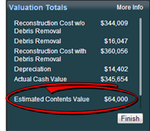 Contents Valuation, Homeowner